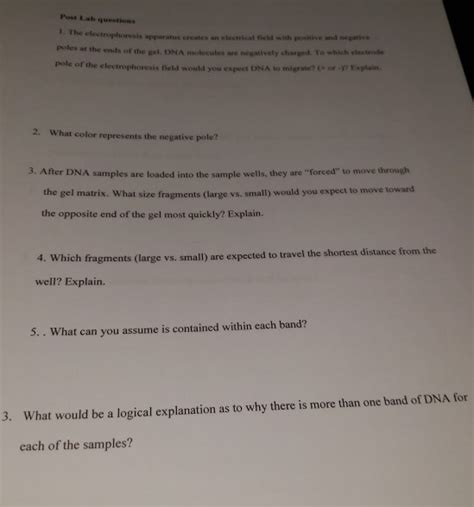 Solved Post Lab Questions The Poles At The Ends Of Chegg Com