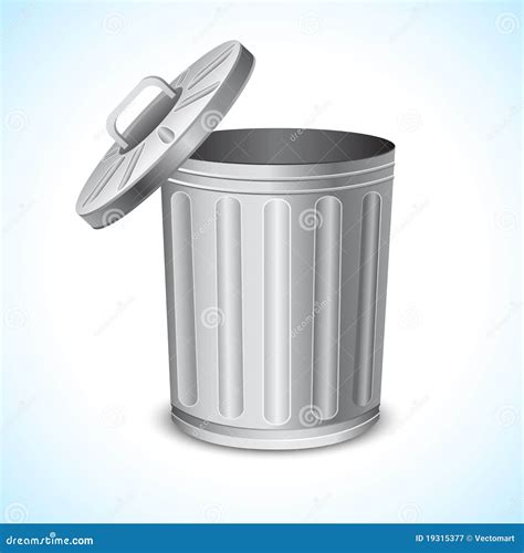 Trash Can Stock Vector Illustration Of Household Color 19315377