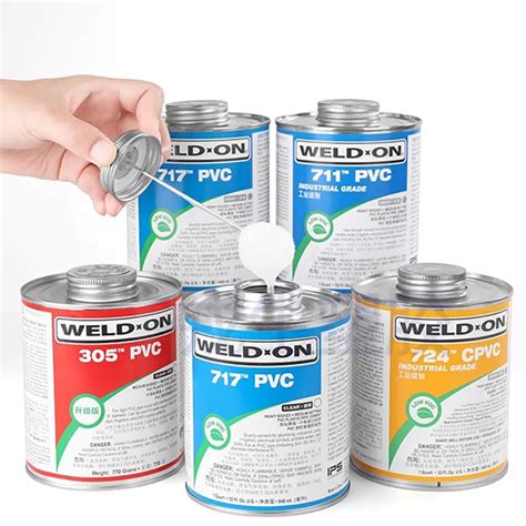 WELD ON 717 711 P68 305 PVC Glue Transparent UPVC Glue Imported Pipe