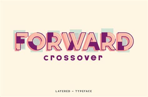 Forward Crossover Font Dafonthub