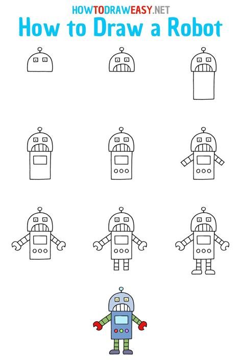 Drawing Robots Step By Step