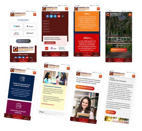 University Website Ui Design And Wireframe On Behance