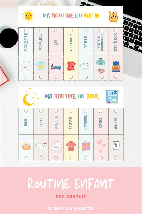 Routine Matin Et Soir à Imprimer Gratuitement Pour Enfants Créez Une