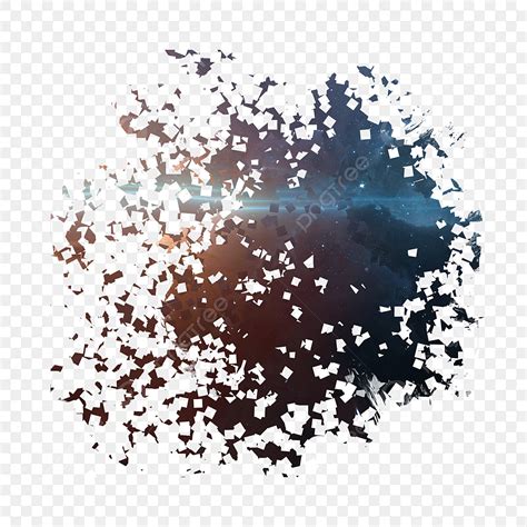 Star Particle Particle Dispersion Particle Floating Cracked Particle
