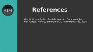 Aaa Ped Data Manipulation Plotting And Visualization Ppt