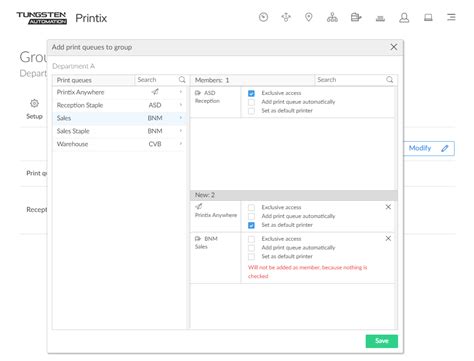 How To Add Print Queues To A Group