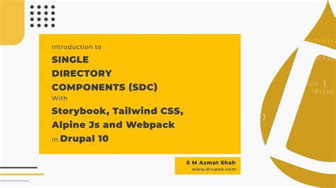 Setting Up Single Directory Componentssdc Storybook Tailwindcss And