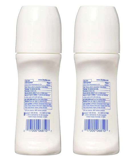 Dry Idea Gentle Body Deodorant Anti Perspirant Unscented Roll On 3