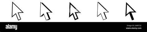 cursor mouse arrow icon computer mouse pointer click variations