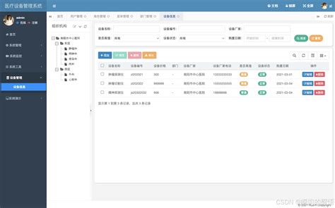 Java Springboot 医疗设备管理系统毕业设计大作业报告 Csdn博客