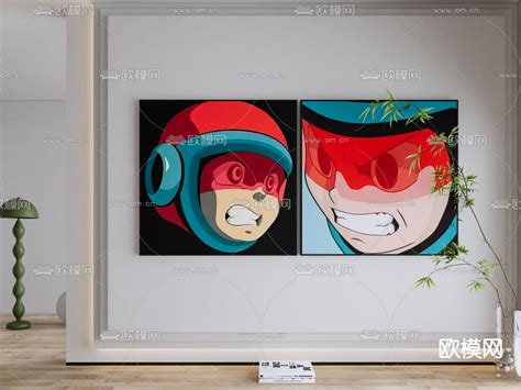 现代装饰挂画su模型下载id12076808sketchup模型下载 欧模网