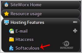 How To Access Softaculous In Siteworx Preguntas Frecuentes Faq Reselhost