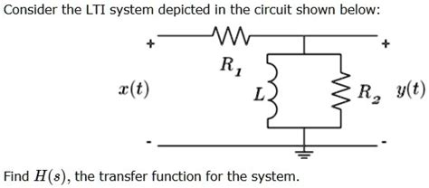 Consider The Lti System Depicted In The Circuit Shown Below Wm R Xt Yt