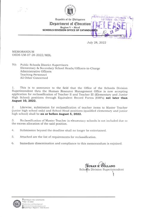 Rec Um 2022 Call For Application For Reclassification Teacher Ii