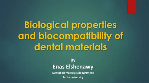 Biological Properities And Biocompatibility Of Dental Materials Pdf Oral Care Personal Care