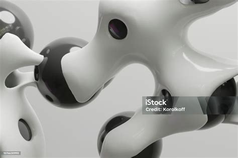 추상 3d 렌더링 모션 디자인 볼 전환 변형 메타버스 벽지 애니메이션 비즈니스 프레젠테이션 개념에 대한 스톡 사진 및 기타 이미지 Istock