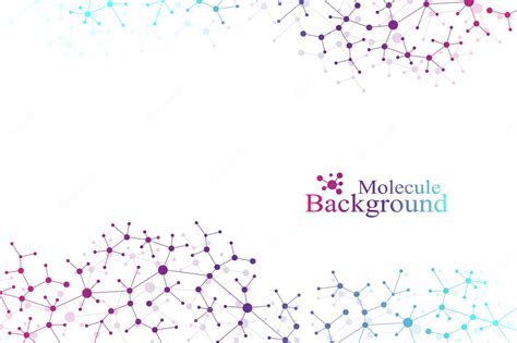 Premium Vector Structure Molecule Atom Dna And Communication Background Concept