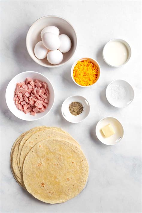 Easy Ham And Cheese Breakfast Burritos Recipe All Things Mamma