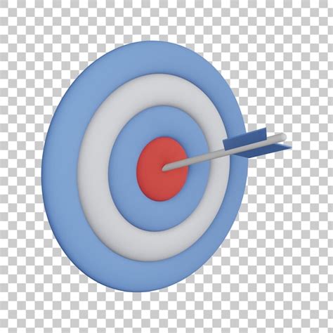 Premium PSD Target 3d Illustration