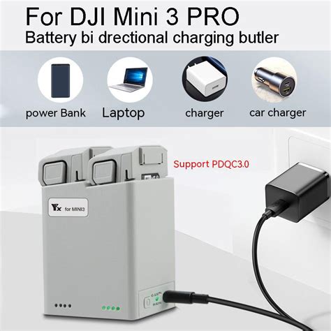 Dji 미니 3 배터리 양방향 충전 버틀러 Dji 미니 3 프로 충전기용 Pd 고속 충전 지원 Aliexpress