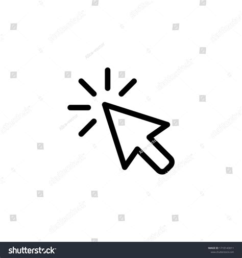 Cursor Icon Click Icon Vector Illustration Stock Vector Royalty Free 1710143011 Shutterstock