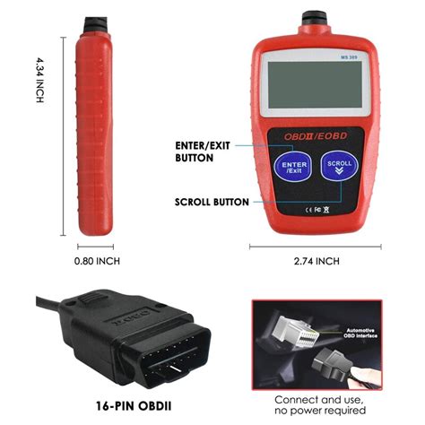 Ms309 Obd2 Automotive Scanner Car Fault Code Reade Grandado