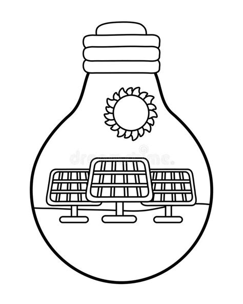 Isolated Light Bulb And Save Energy Design Stock Vector Illustration
