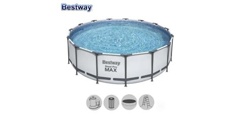 Басейн с мет. конструкция Bestway 56438 Steel Pro Max, 457х122см, с ...