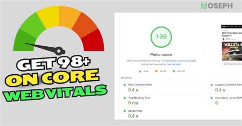 How To Optimize Core Web Vitals On WordPress Get 98 Scores