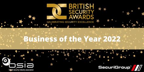 Securigroup Wins Business Of The Year At The British Security Awards