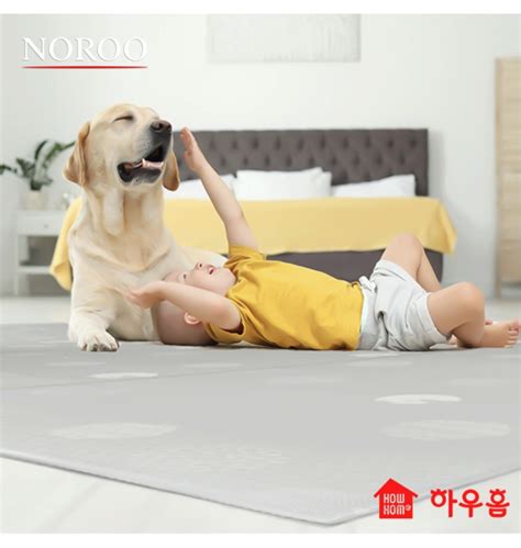 노루하우홈 3단 애견매트 유아겸용 미끄럼방지 국내산 140x150 재단 슬개골탈구예방 티몬