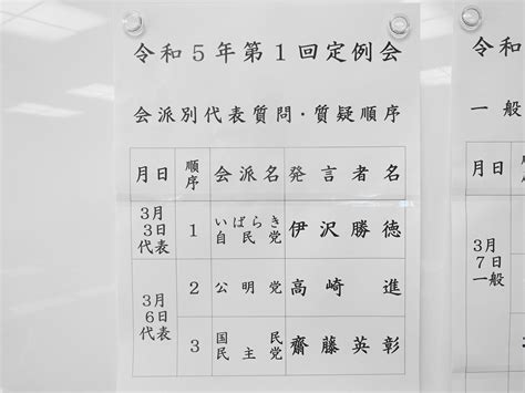 代表質問1日目！ 当選したらこうなった 茨城県議会議員「といた和之」の活動日記