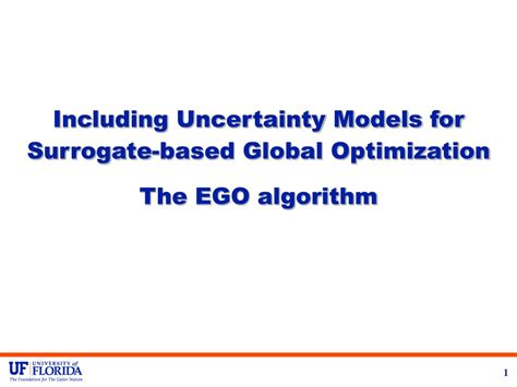 Ppt Including Uncertainty Models For Surrogate Based Global