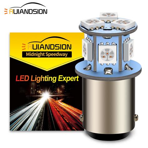 Ruiandsion BA15D รถรถจกรยานยนตรถบรรทก Yatch Marine ไฟทาย LED