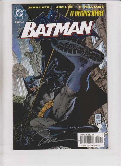 Batman VF Signed By Jim Lee Hush Part By Jeph Loeb St Print Comic Books