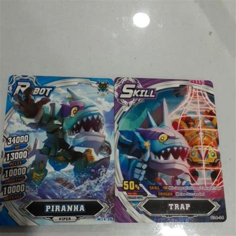 Jual Piranha Robot Skill Card Kartu Hero Of Robots Shopee Indonesia