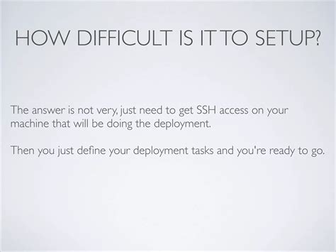 Deployment Via Capistrano Ppt