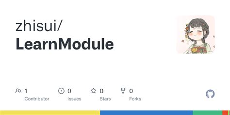 Github Zhisuilearnmodule