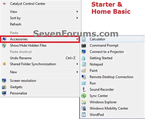 Accessories Cascading Desktop Context Menu Tutorials