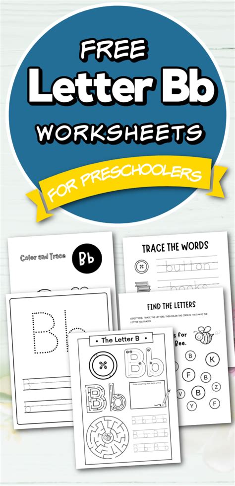 Free Letter B Worksheets For Kindergarten