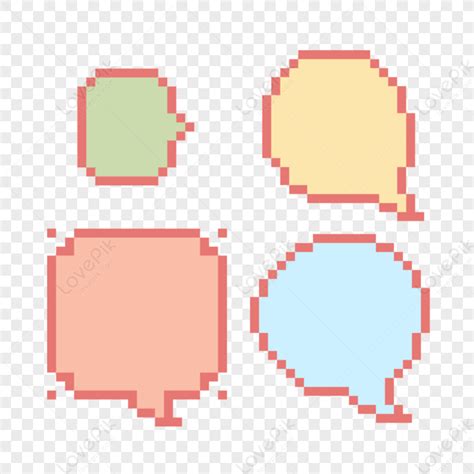 Pixel Art Text Box Color Bubbledialog Boxbubbles Png White