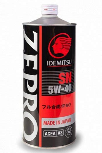 IDEMITSU Zepro Racing 5W-40 – лучшие технологии для автомобиля