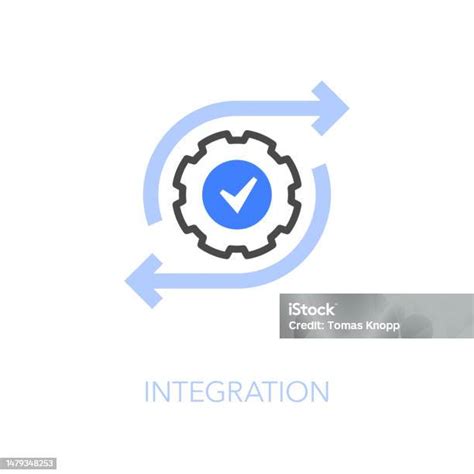 Symbole Dicône Dintégration Simple Et Visualisé Vecteurs Libres De Droits Et Plus Dimages