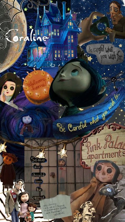 Coraline Coraline Coralinemovie Vintage Wallpaper Grunge Spooky