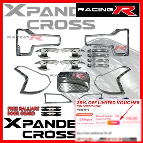 Mitsubishi Xpander Cross 2023 2024 Combo Set Cover Garnish Matte
