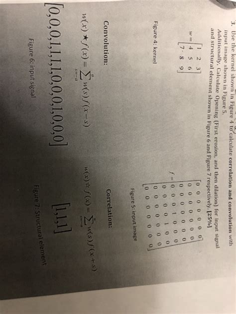 Solved Use The Kernel Shown In Figure To Calculate Chegg