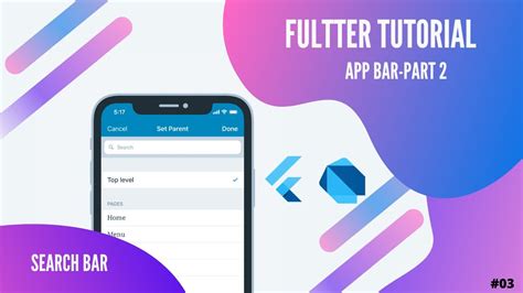 Flutter Search Bar App Bar Part 2 Youtube