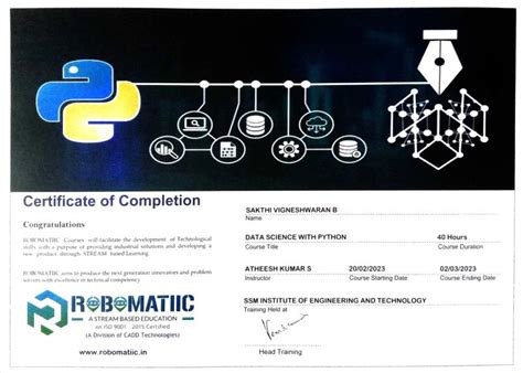 Sakthi Vigneshwaran B On Linkedin Datascience Python Professionaldevelopment