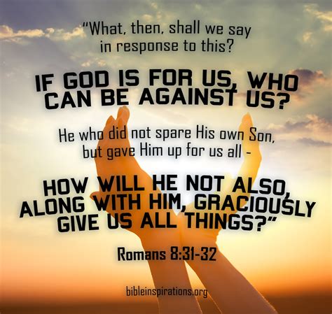 If God Is For Us Who Can Be Against Us Bible Inspirations