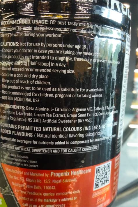 Genetic Code Rule Pre Workout 30 Servings At Rs 1000piece Pre